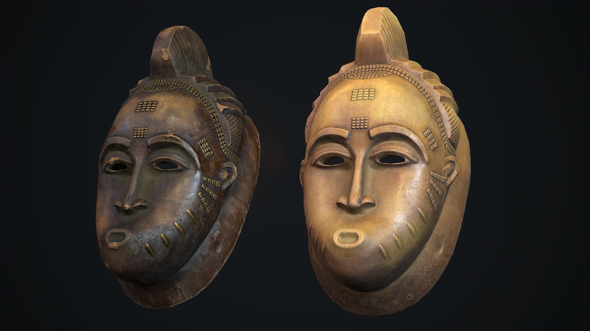 3D African Tribal Mask Model - TurboSquid 2174111