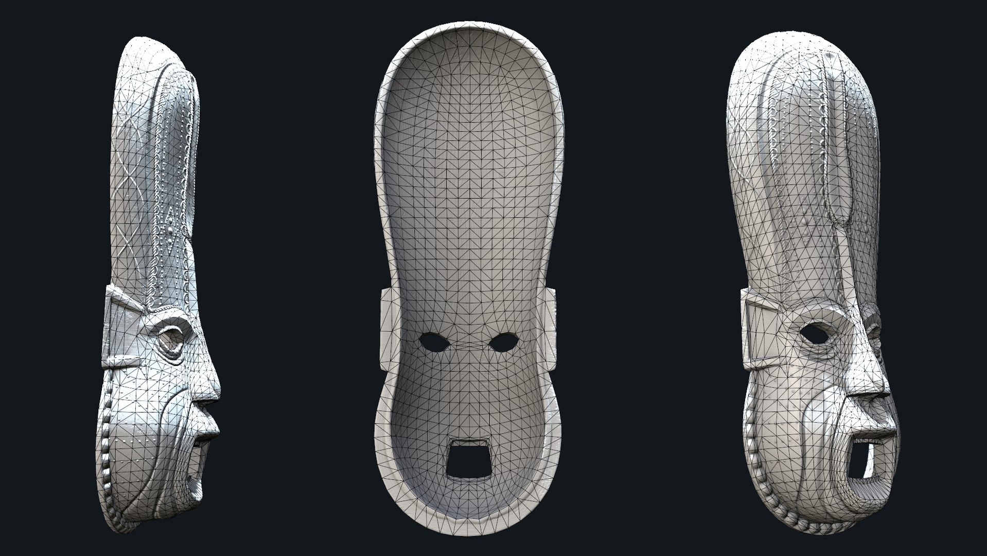 3D African Tribal Mask Model - TurboSquid 2174111