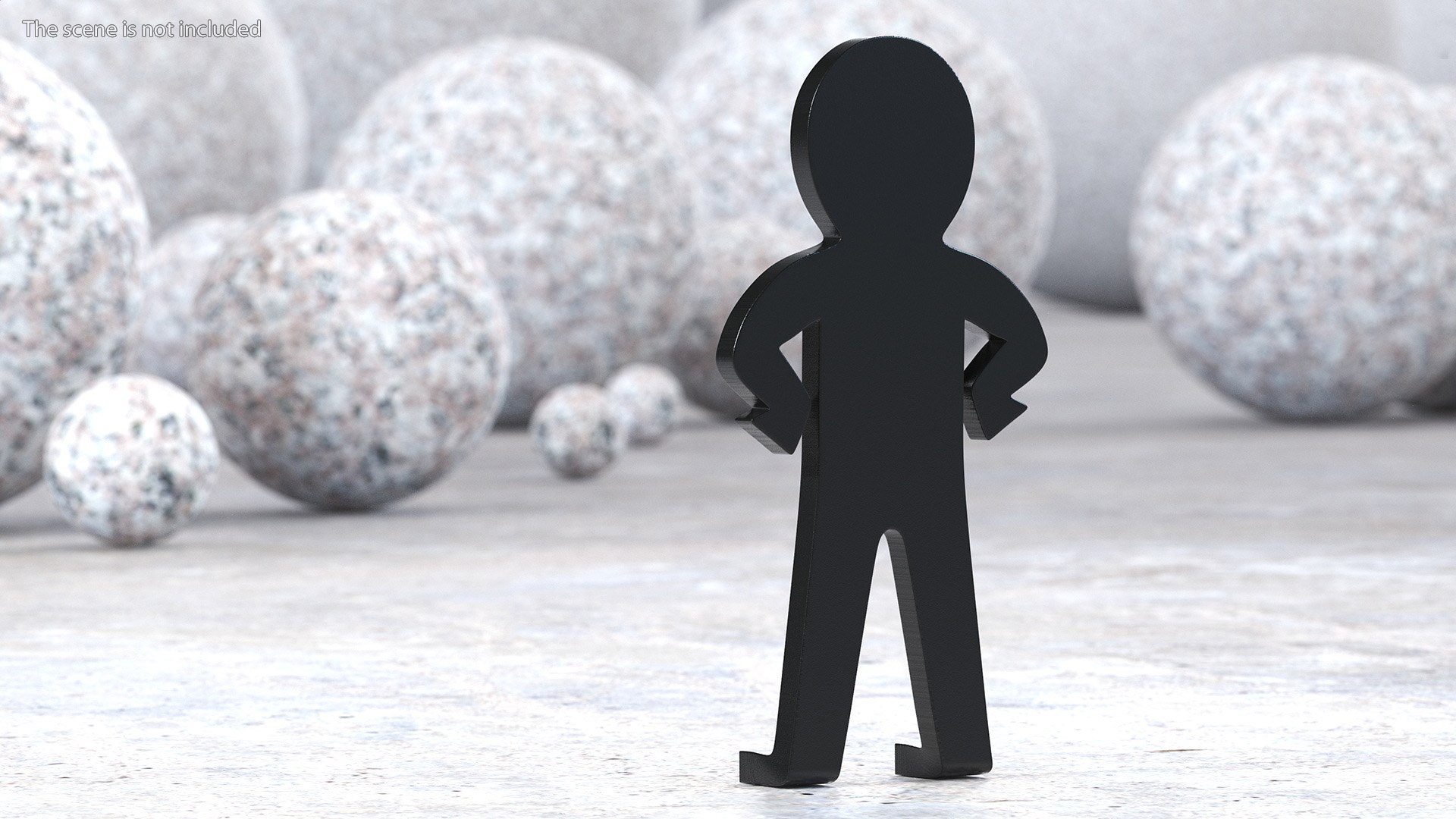 3D Plastic Stickman Confident Pose Black - TurboSquid 2112728