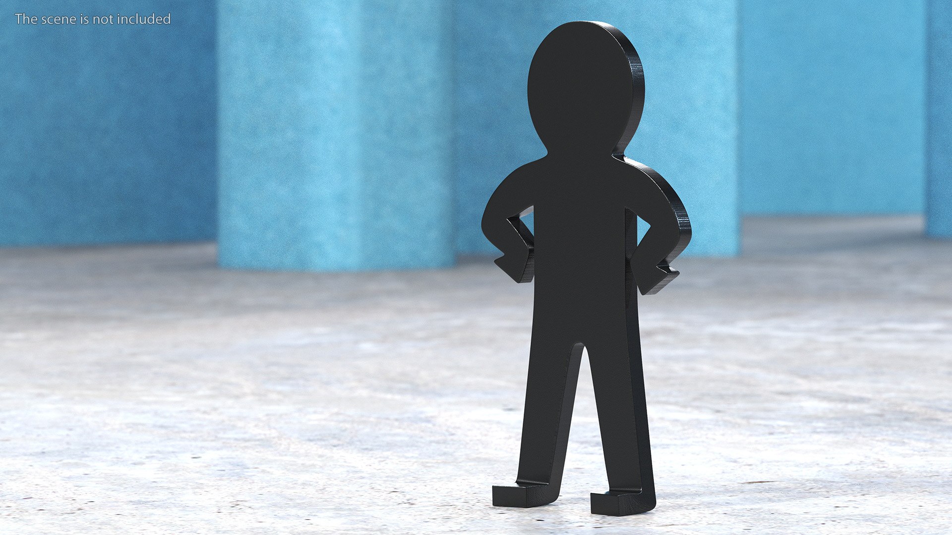 3D Plastic Stickman Confident Pose Black - TurboSquid 2112728