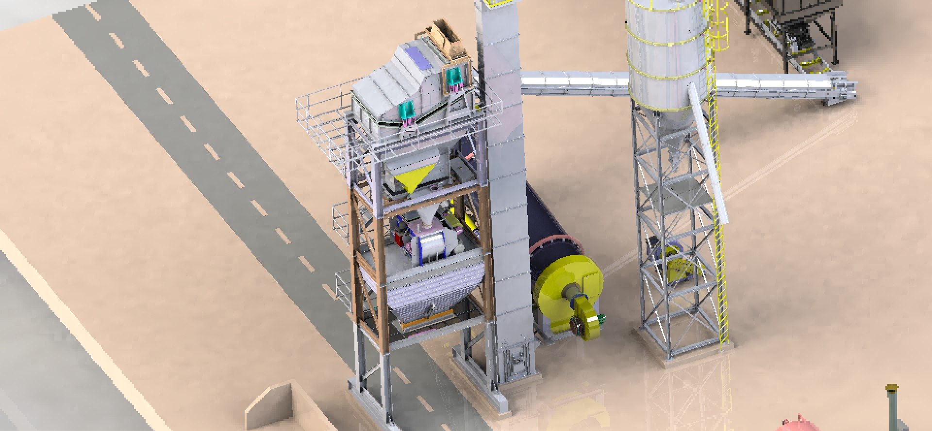 3D Model Asphalt Plant 160 Tons - TurboSquid 1470095
