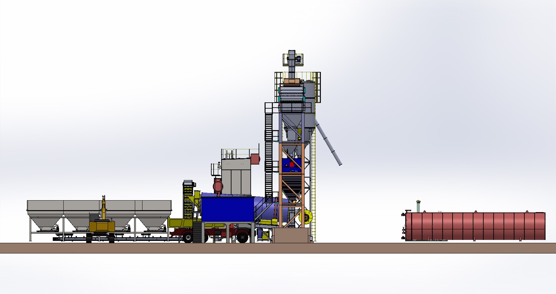 3D Model Asphalt Plant 160 Tons - TurboSquid 1470095