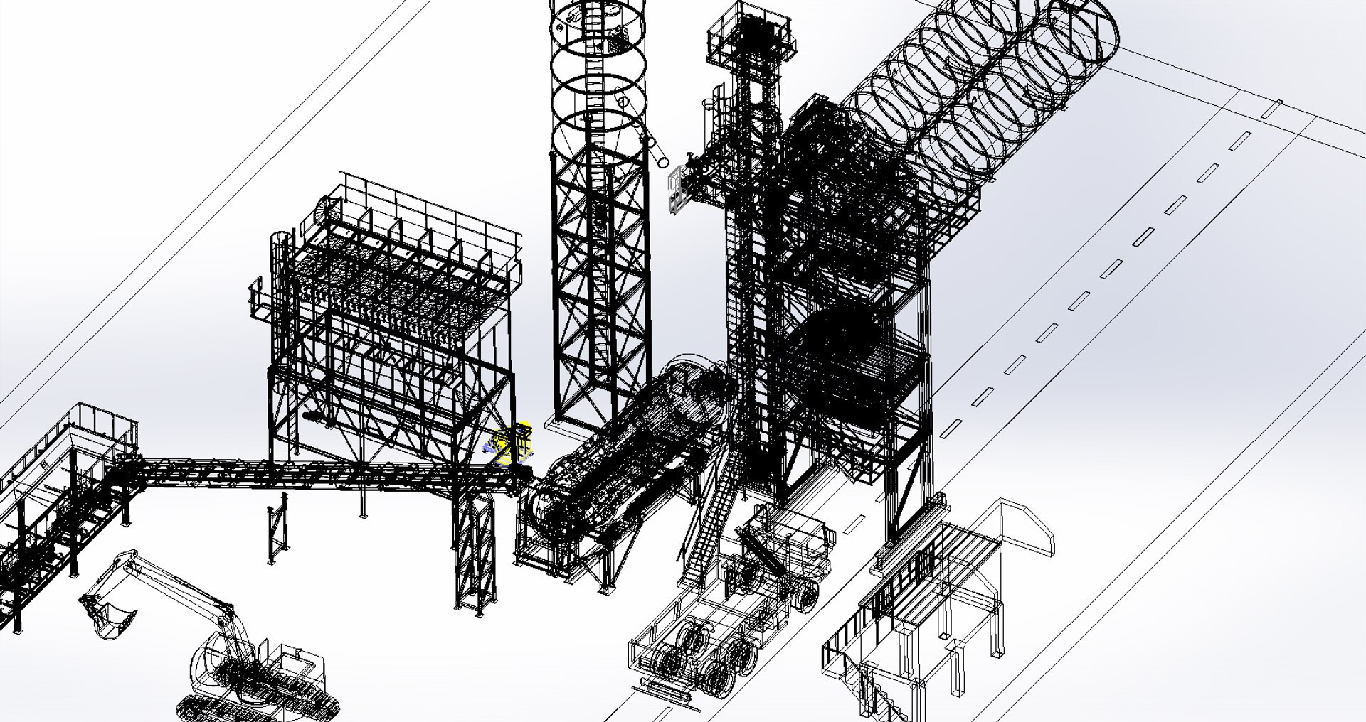 3D Model Asphalt Plant 160 Tons - TurboSquid 1470095