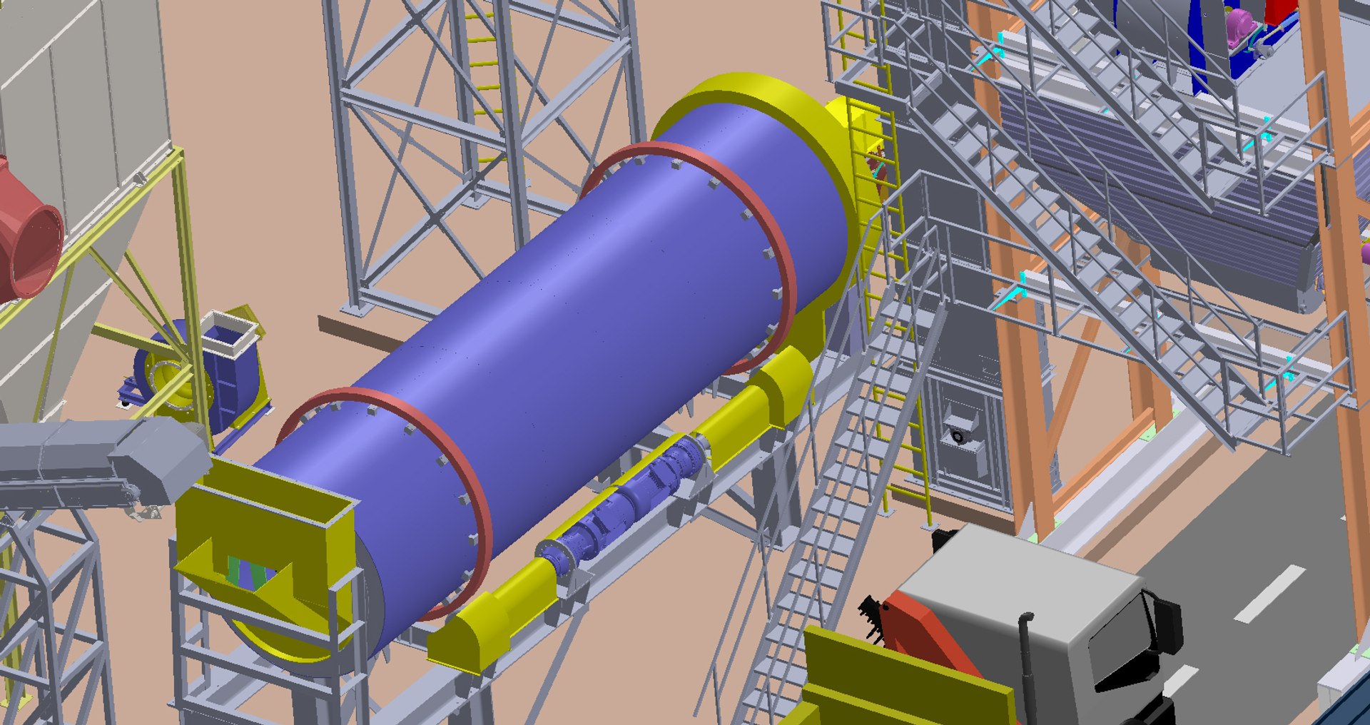 3D Model Asphalt Plant 160 Tons - TurboSquid 1470095