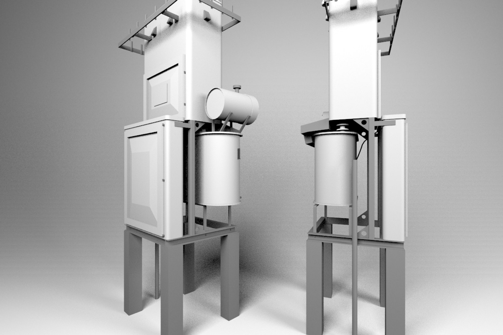 Electrical Transformator 3d Model