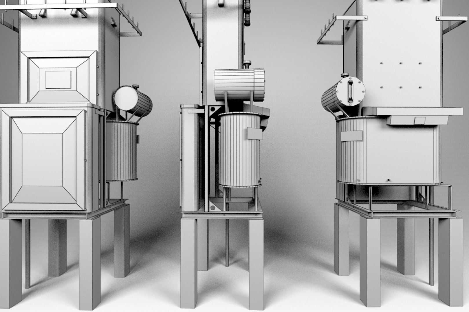 Electrical Transformator 3d Model