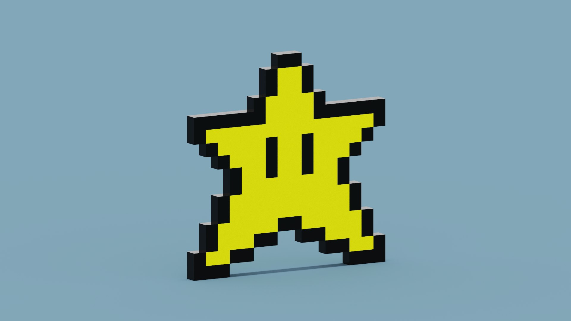 Mario Star Icon Model - TurboSquid 1984939