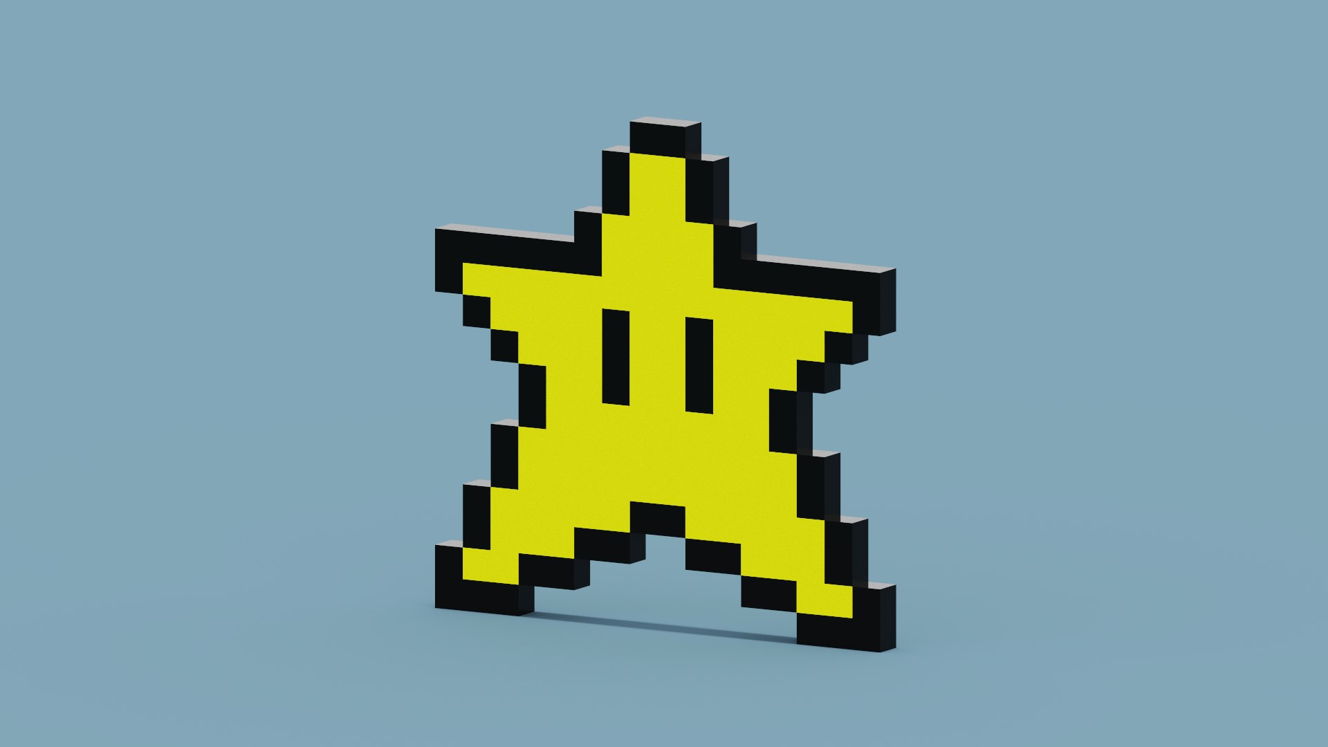 Mario Star Icon Model - TurboSquid 1984939