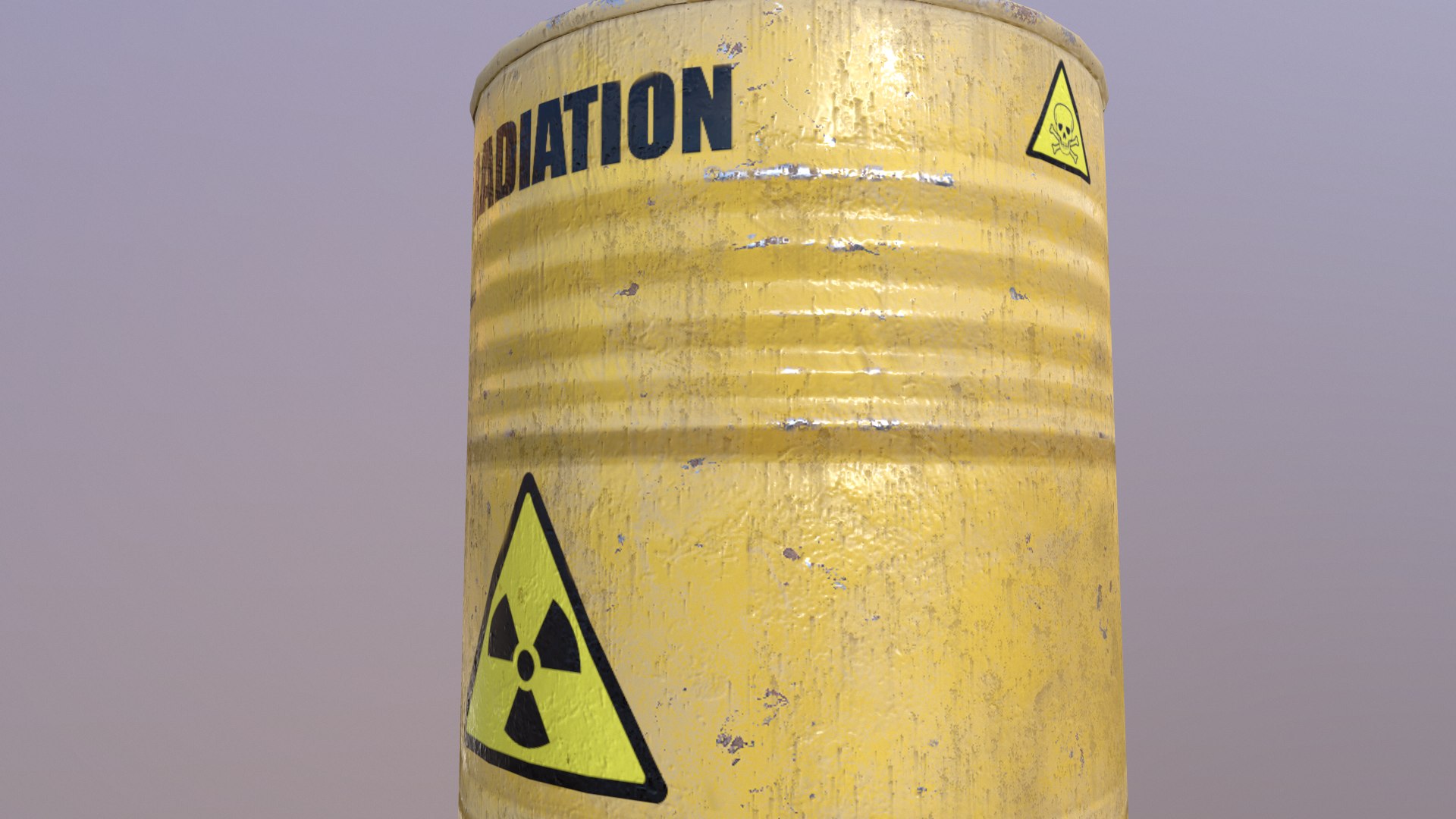 3D Barrel Radiation - PBR Game Ready Model Low-poly Model - TurboSquid ...