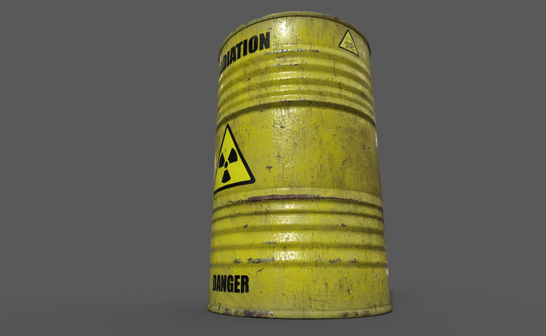 3D Barrel Radiation - PBR Game Ready Model Low-poly Model - TurboSquid ...