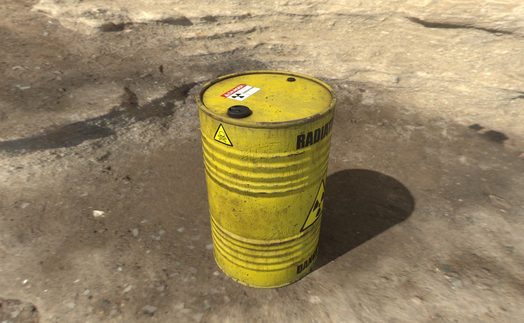 3D Barrel Radiation - PBR Game Ready Model Low-poly Model - TurboSquid ...