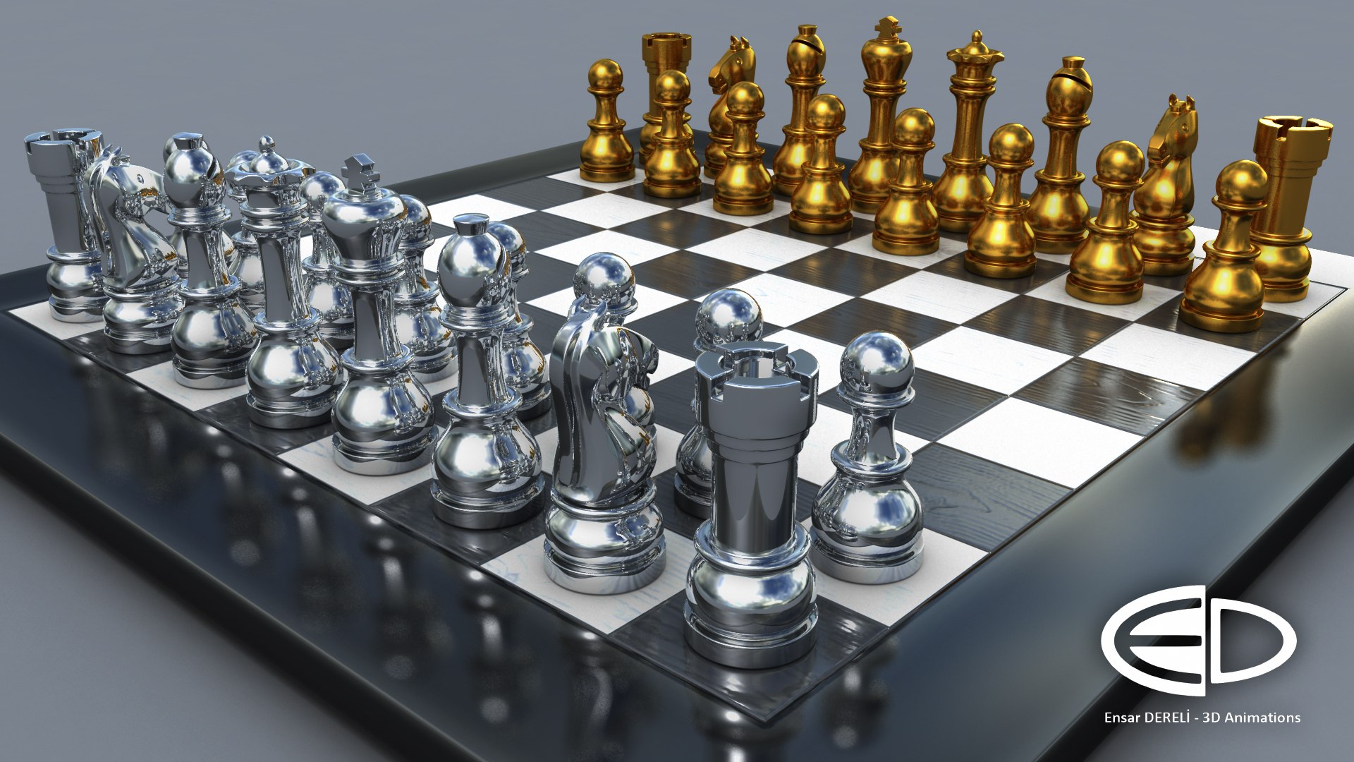 Chess Set 3d Max