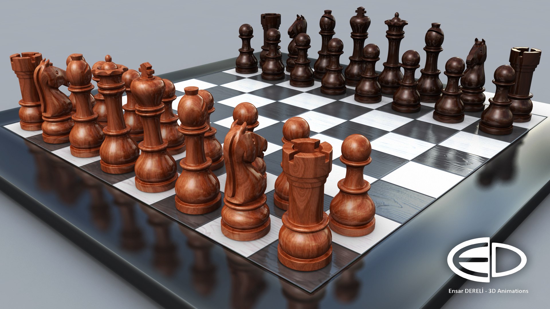 Chess Set 3d Max