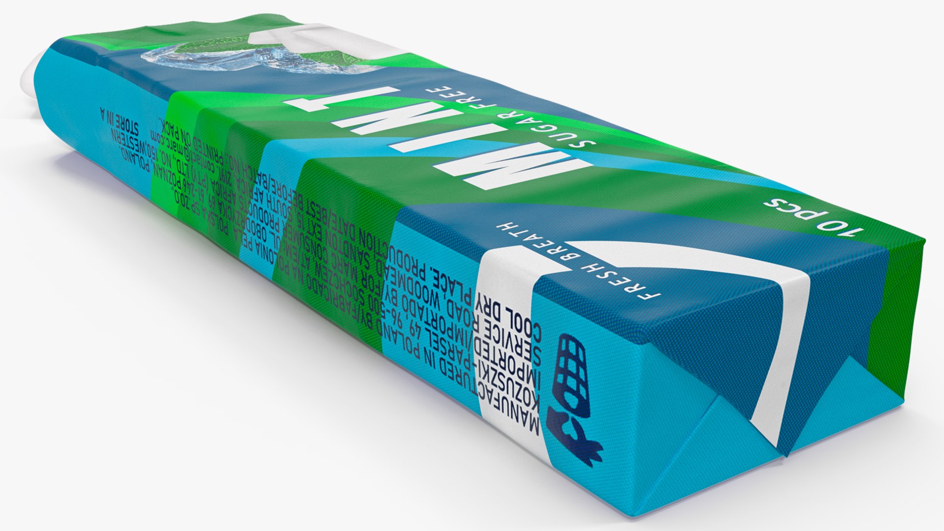 Chewing Gum Pack Open with Pad 3D model - TurboSquid 2044715