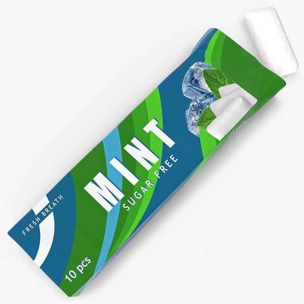 Chewing Gum Pack Open with Pad 3D 모델 - TurboSquid 2044715