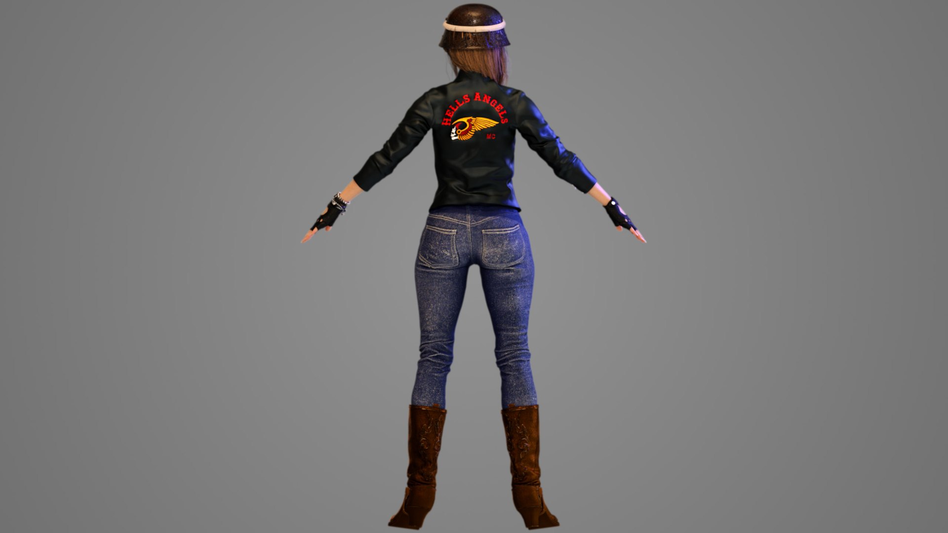 3D Model Biker Rider Girl - TurboSquid 2184511