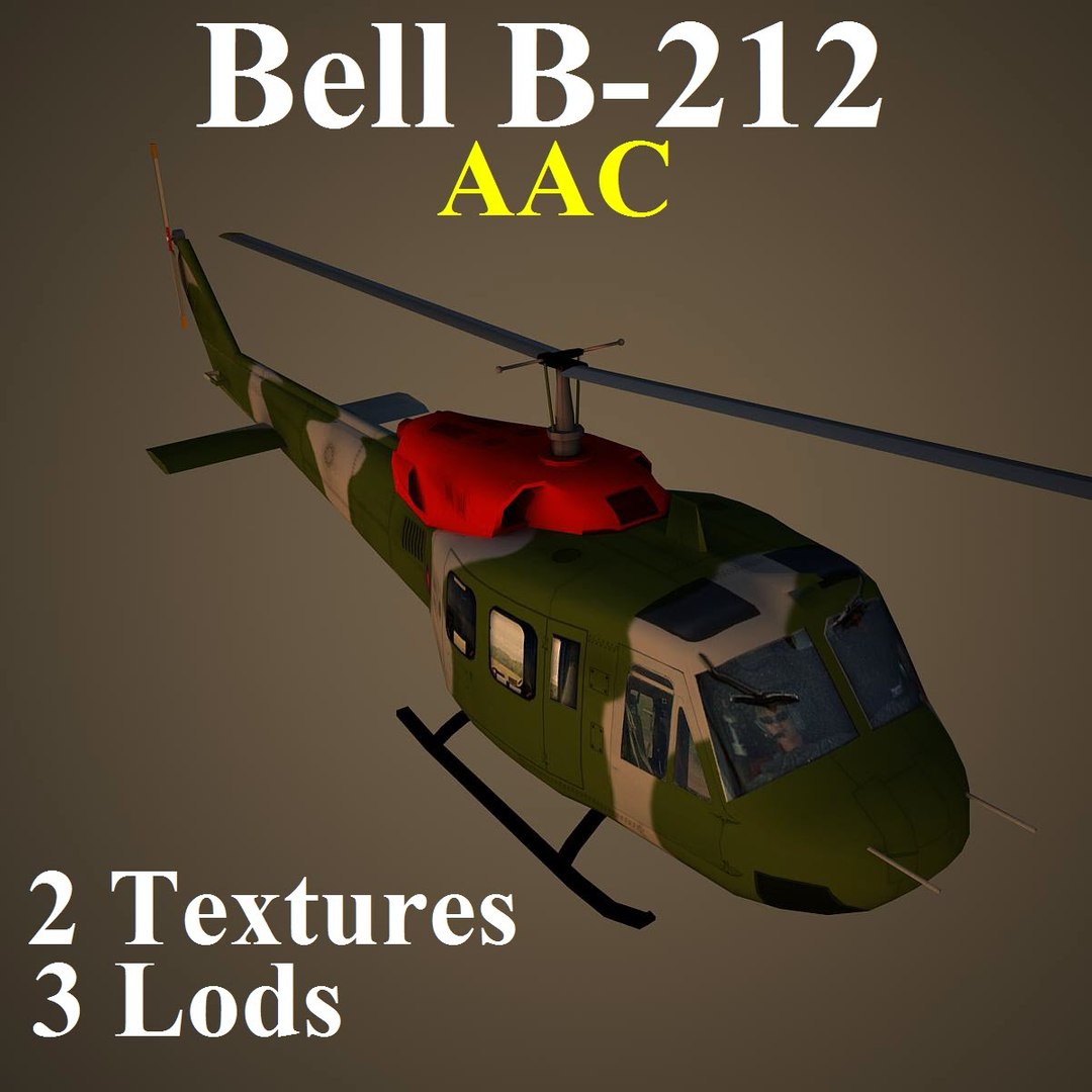 3d Bell Aac Helicopter Model