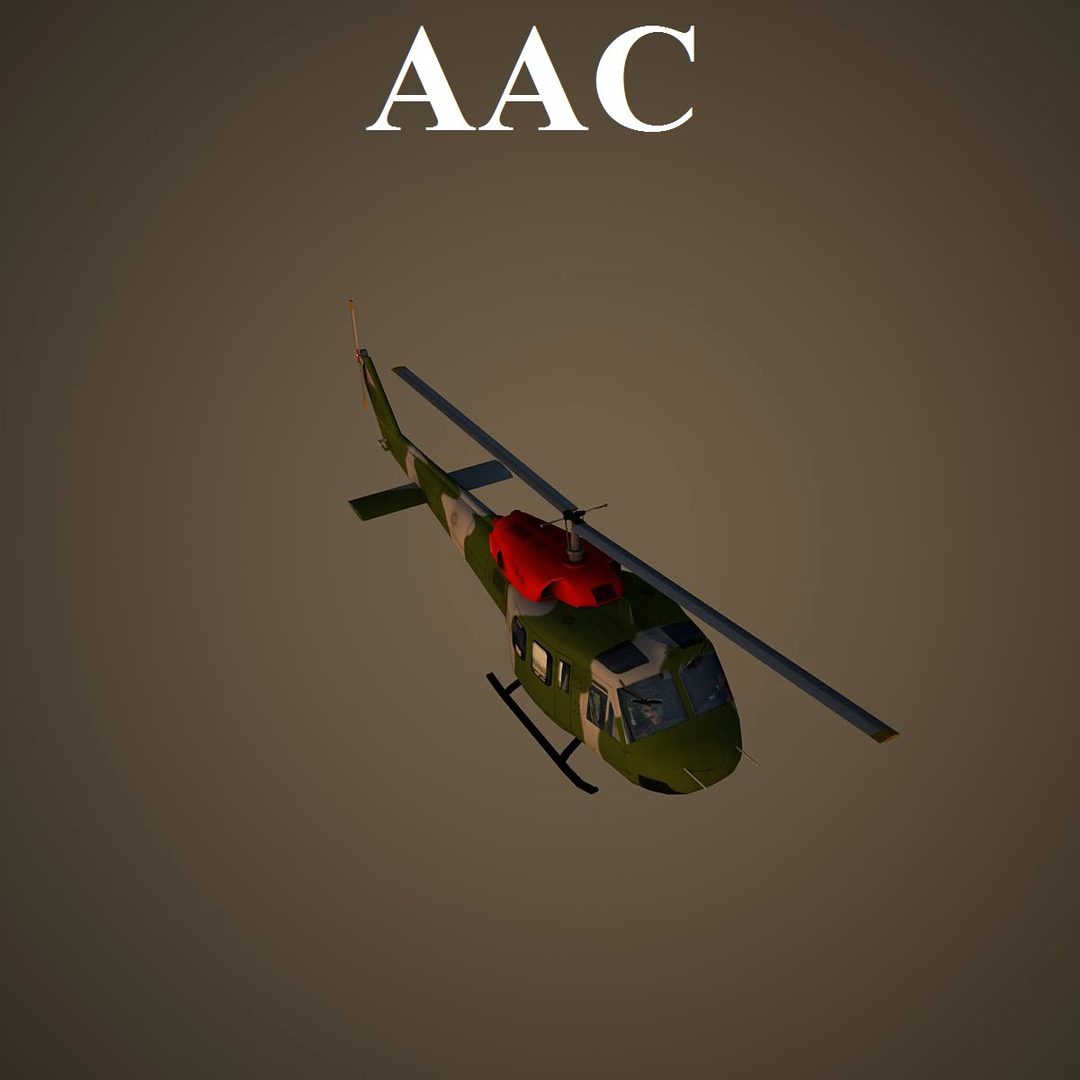 3d Bell Aac Helicopter Model