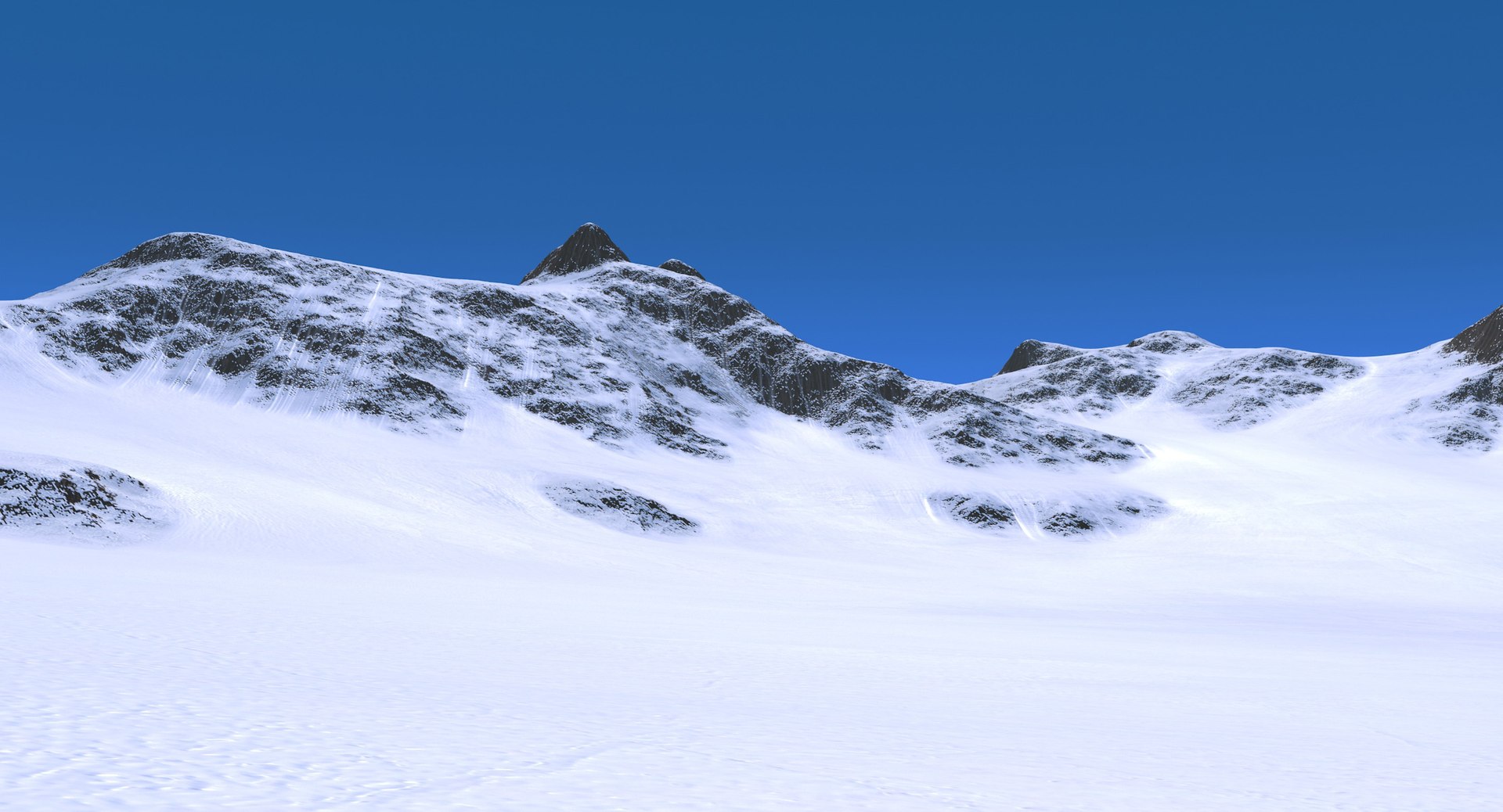 Snow Mountains Landscape Range 3D Model - TurboSquid 1237333