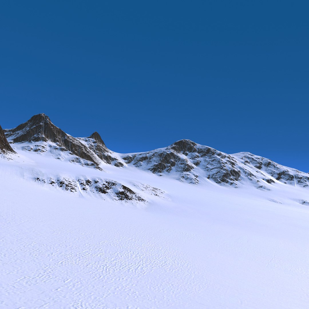 Snow Mountains Landscape Range 3D Model - TurboSquid 1237333