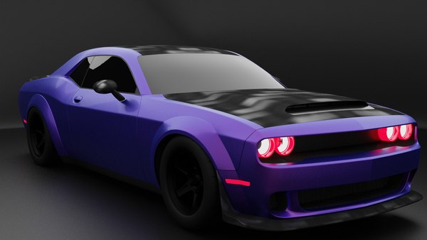 Dodge challenger demon 3D model - TurboSquid 1983298