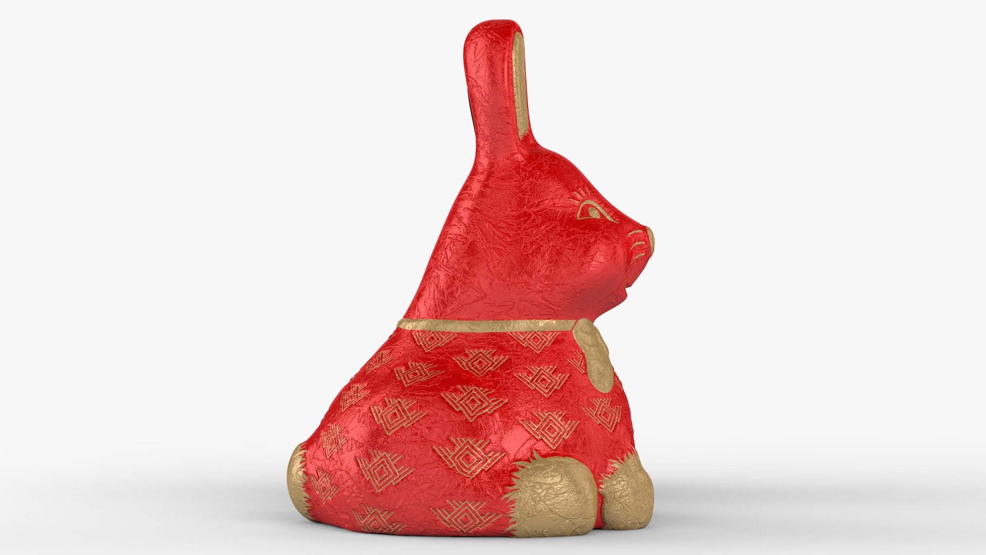 3D Chocolate Foil Rabbit - TurboSquid 2000799