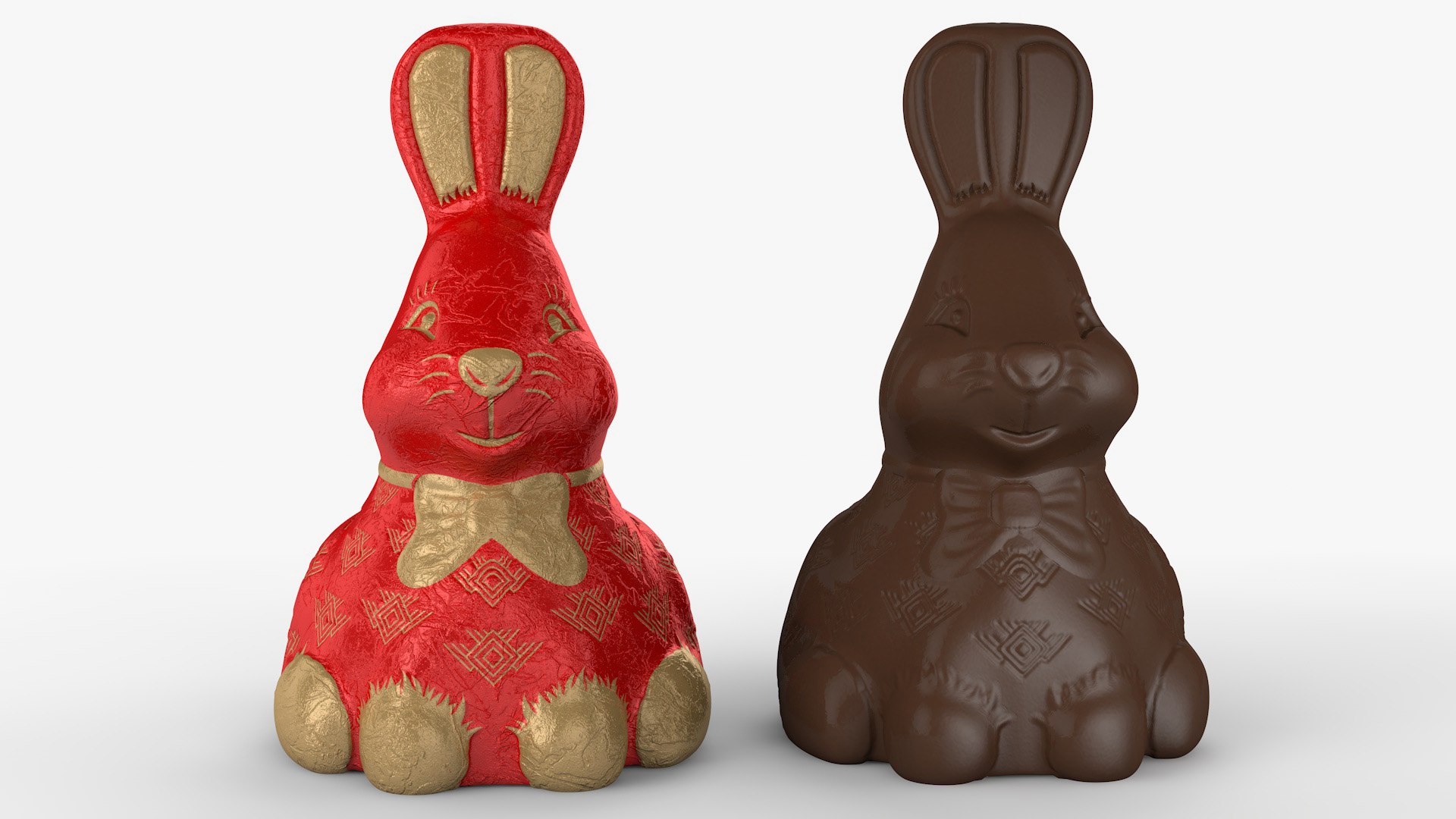 3D Chocolate Foil Rabbit - TurboSquid 2000799