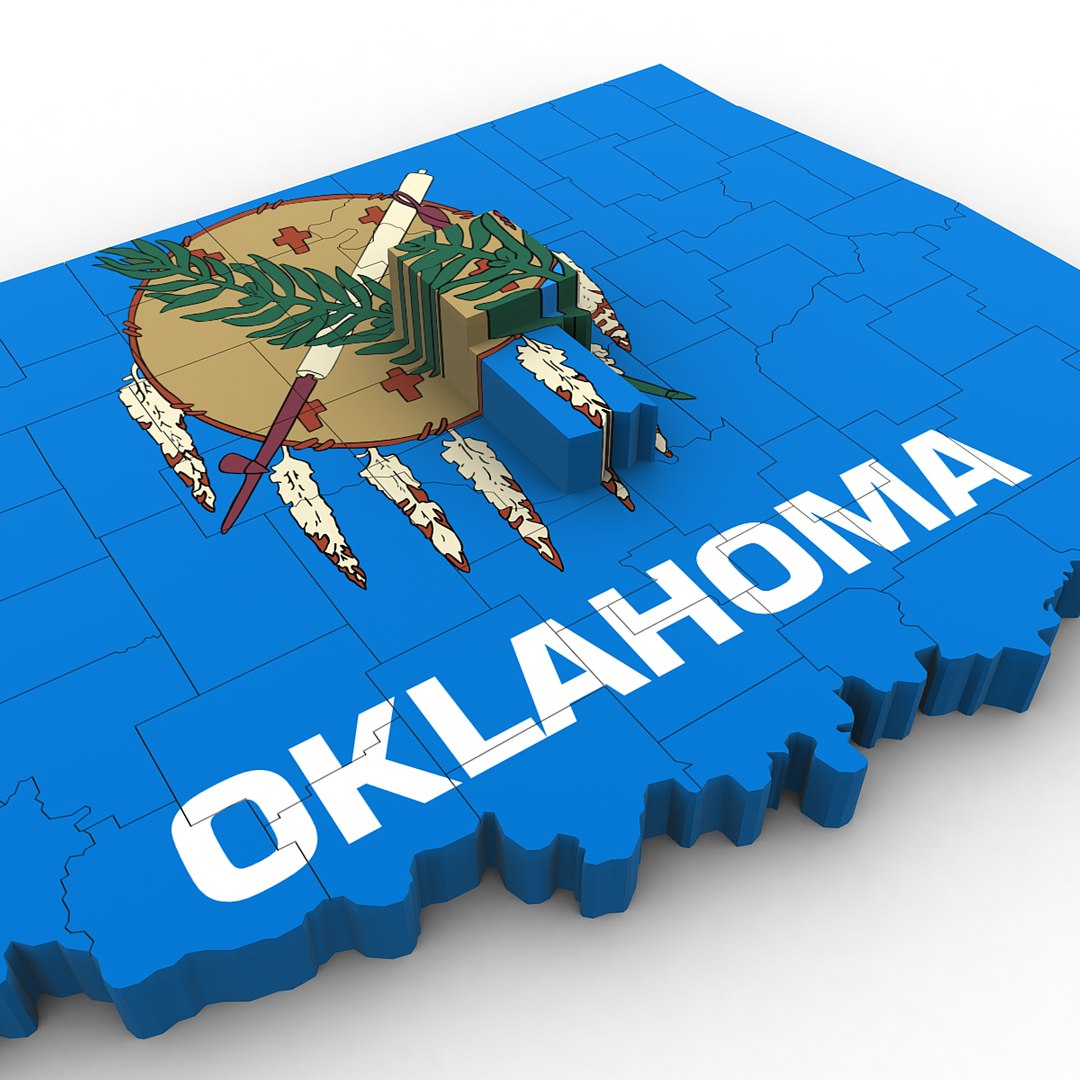 Political Oklahoma 3D Model - TurboSquid 1302437
