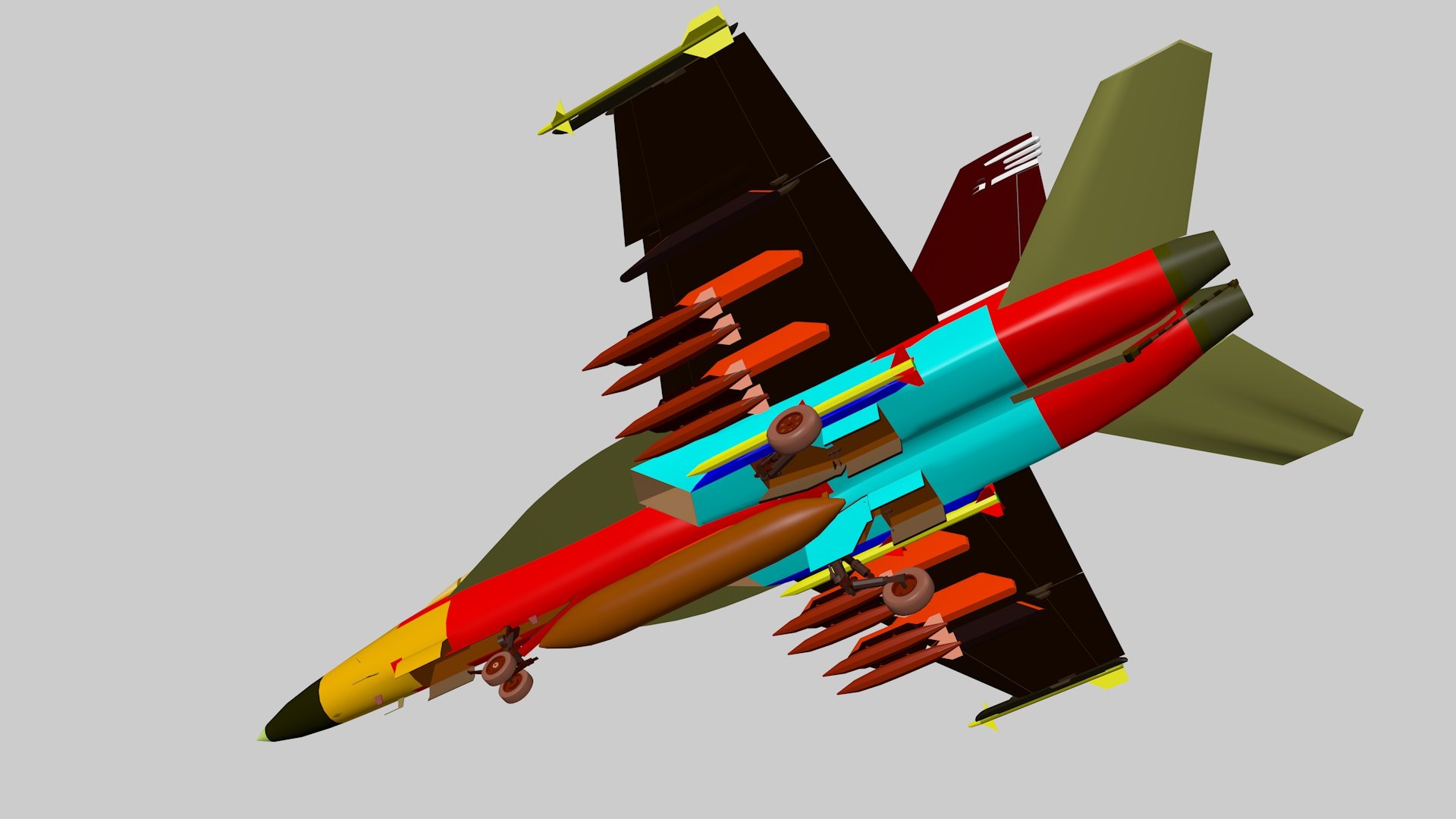 3D F-18F AIRCRAFT Model - TurboSquid 2085504