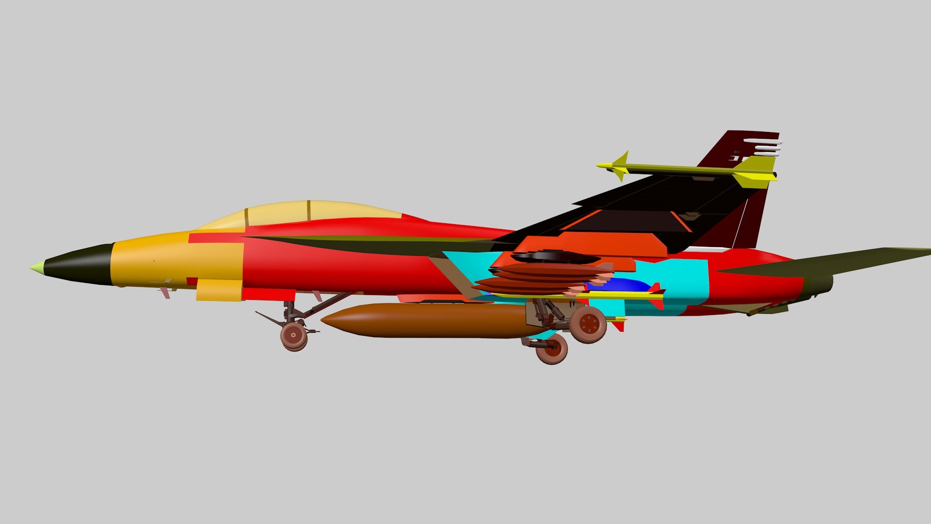 3D F-18F AIRCRAFT Model - TurboSquid 2085504