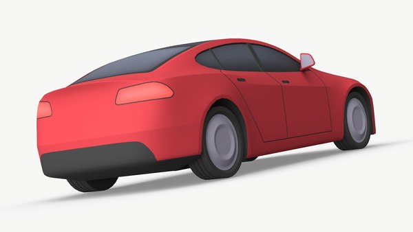 modelo 3d Dibujo animado del Tesla Model S manipulado - TurboSquid 2351958