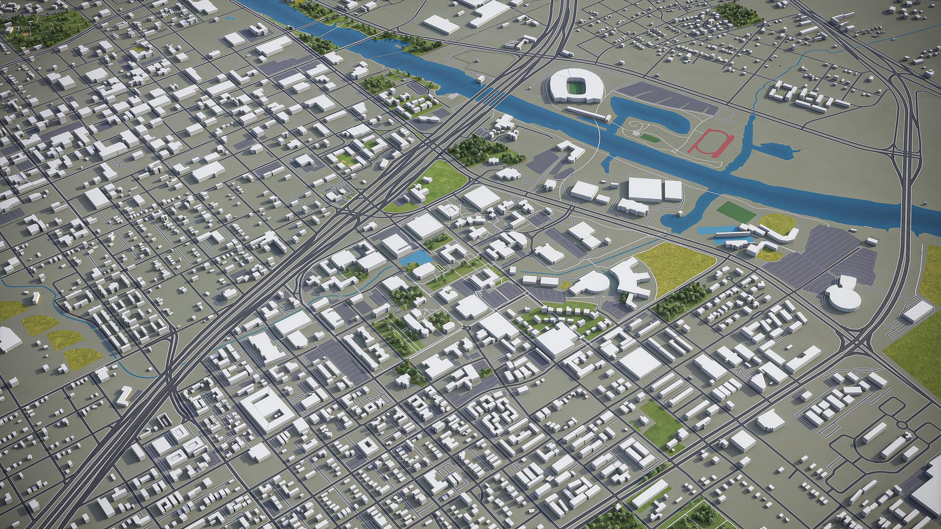 3D waco surrounding - model - TurboSquid 1558861