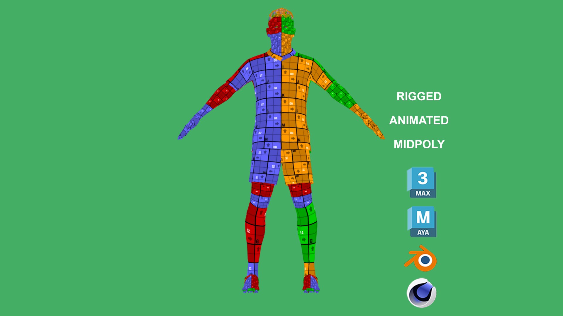 3D Model 3D Rigged Javi Galan Atletico Madrid 2025 - TurboSquid 2380210