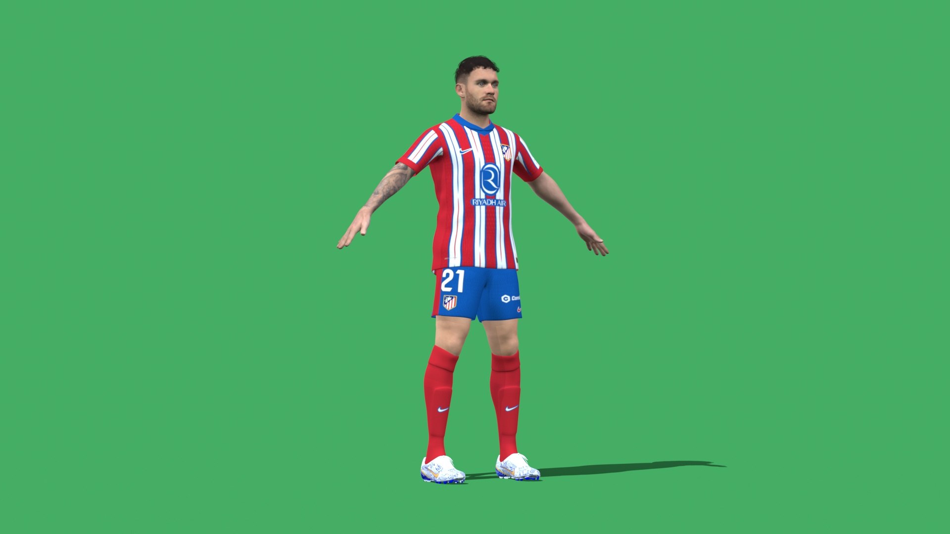 3D Model 3D Rigged Javi Galan Atletico Madrid 2025 - TurboSquid 2380210