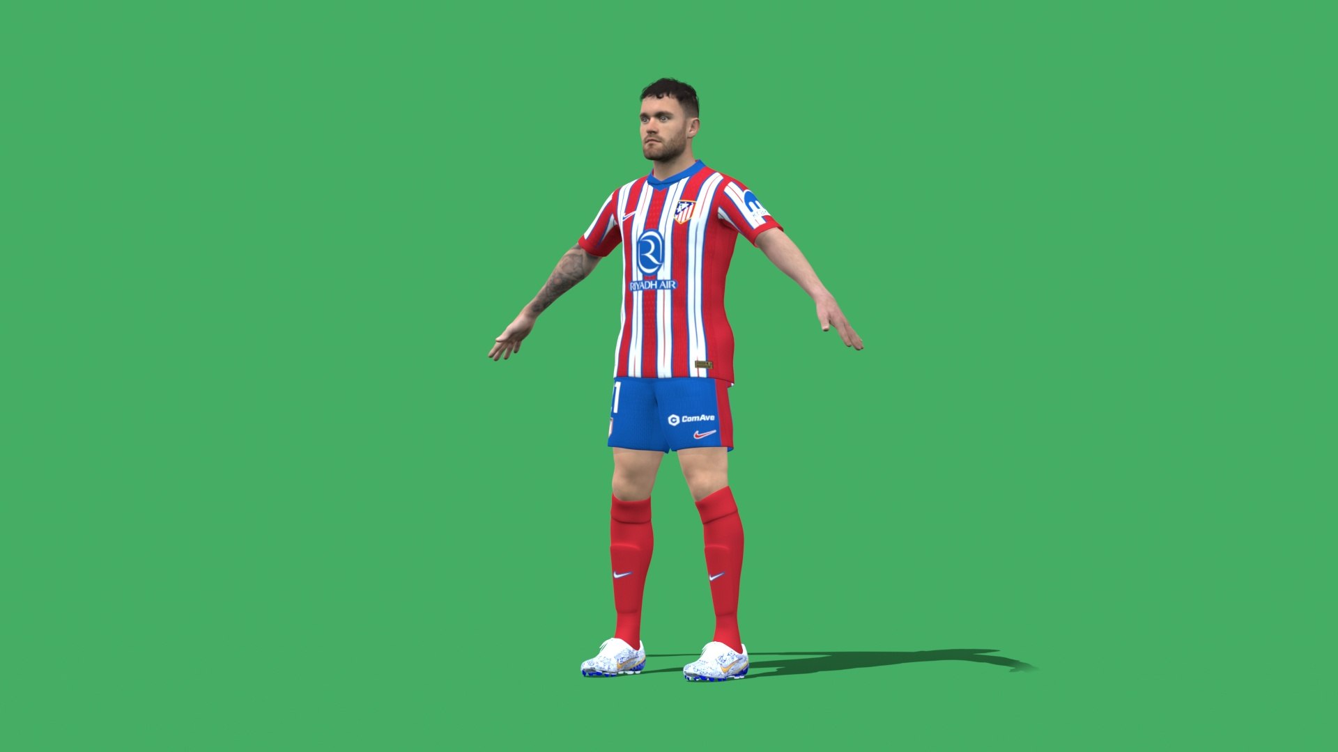 3D Model 3D Rigged Javi Galan Atletico Madrid 2025 - TurboSquid 2380210