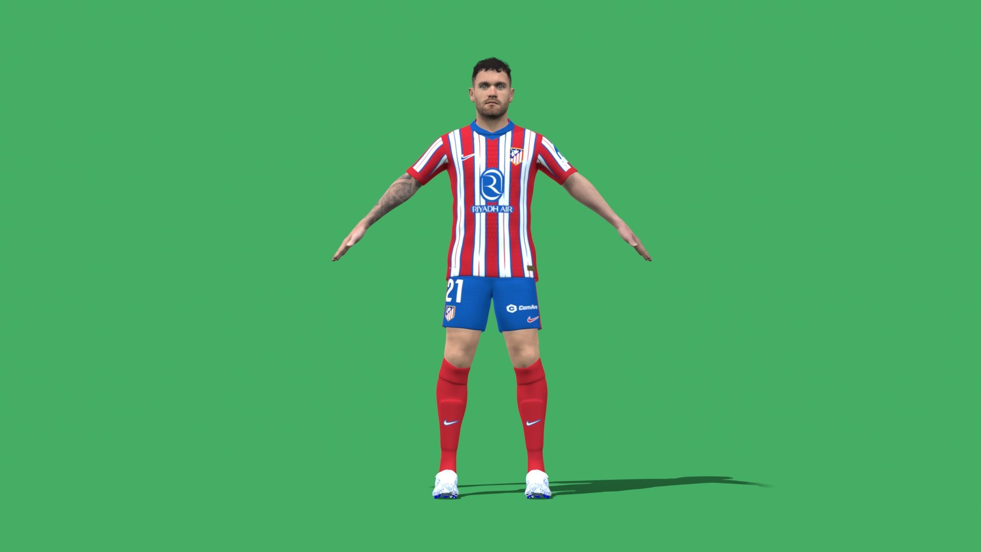 3D Model 3D Rigged Javi Galan Atletico Madrid 2025 - TurboSquid 2380210