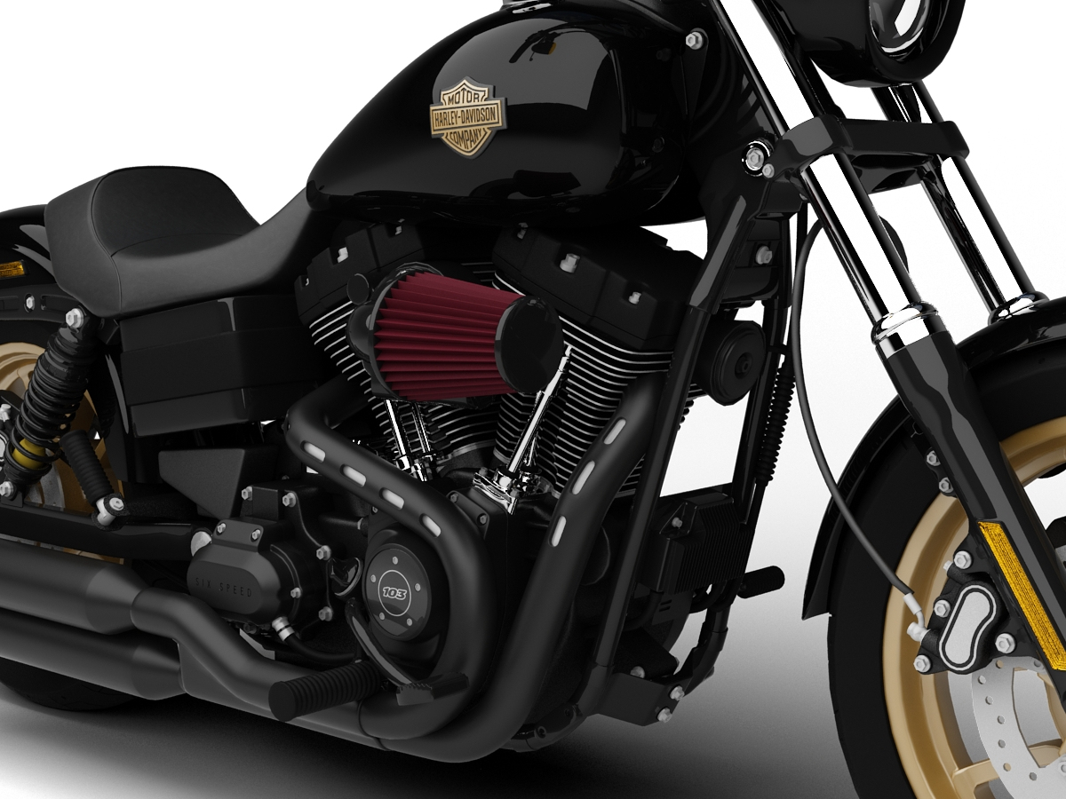 harley-davidson fxdl dyna rider 3d max