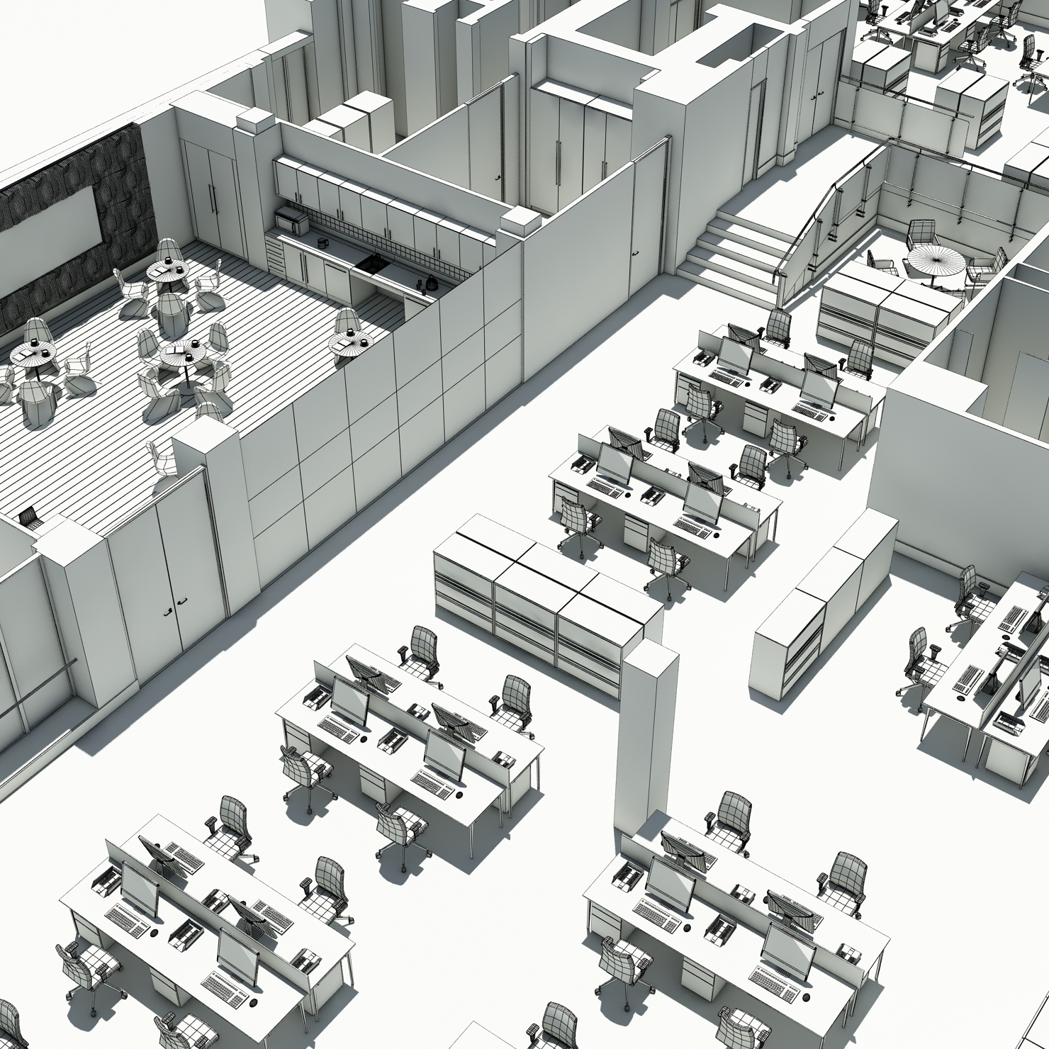 office plan 3d model