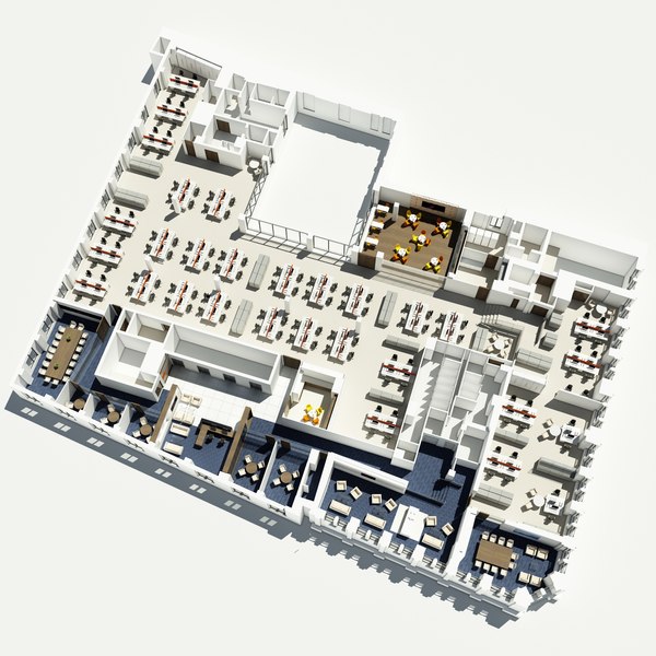 office plan 3d model