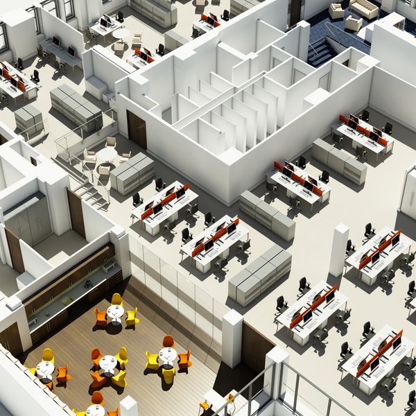office plan 3d model