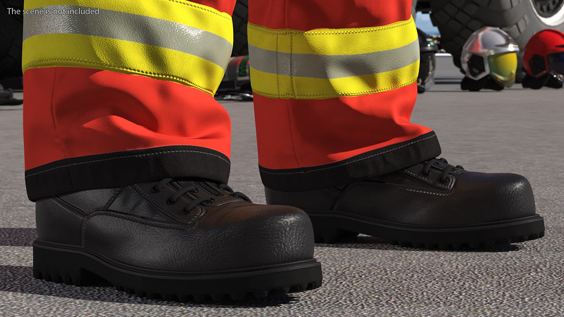 3D firefighter fully equipped fighter model - TurboSquid 1701510