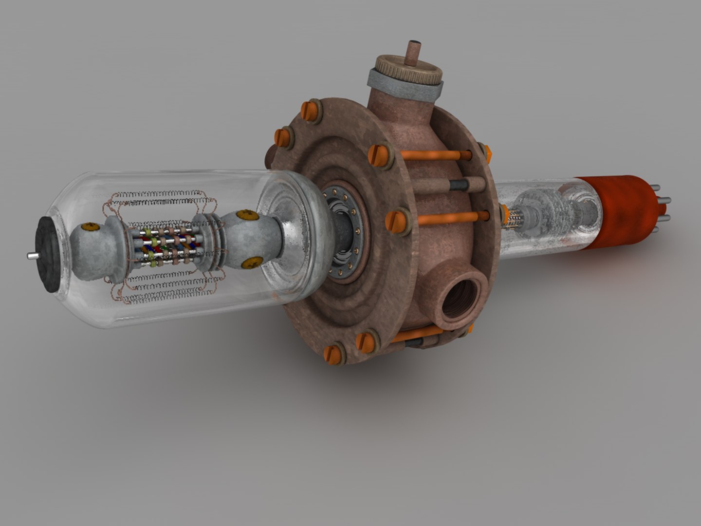 3d Obj Antique Electronic Component Cathode