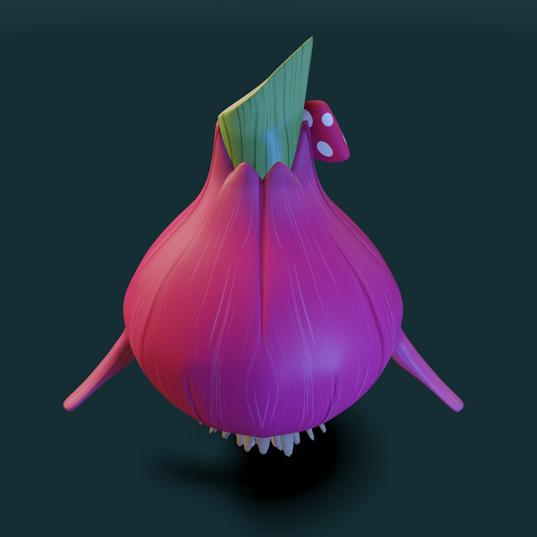 3D Red Onion 3D Character - TurboSquid 2202677