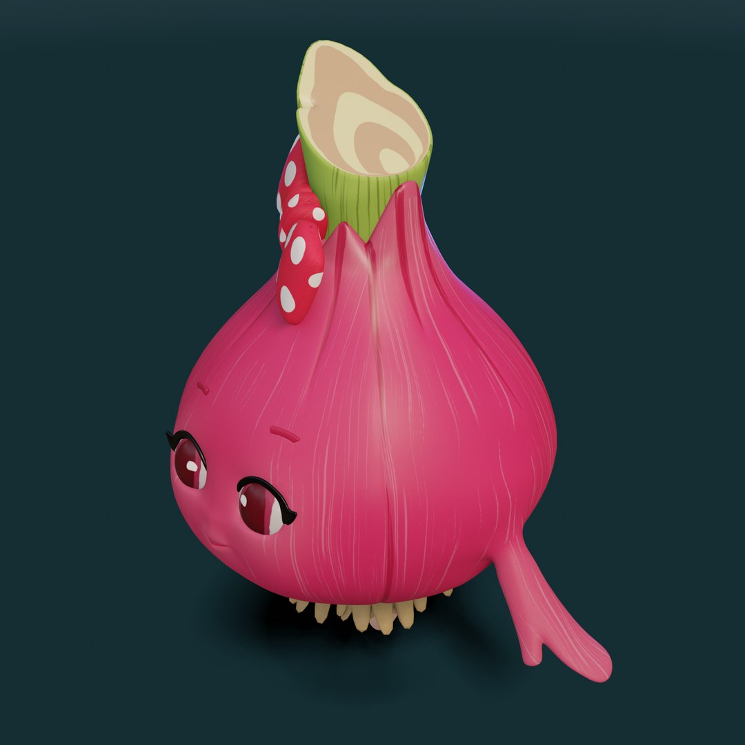 3D Red Onion 3D Character - TurboSquid 2202677