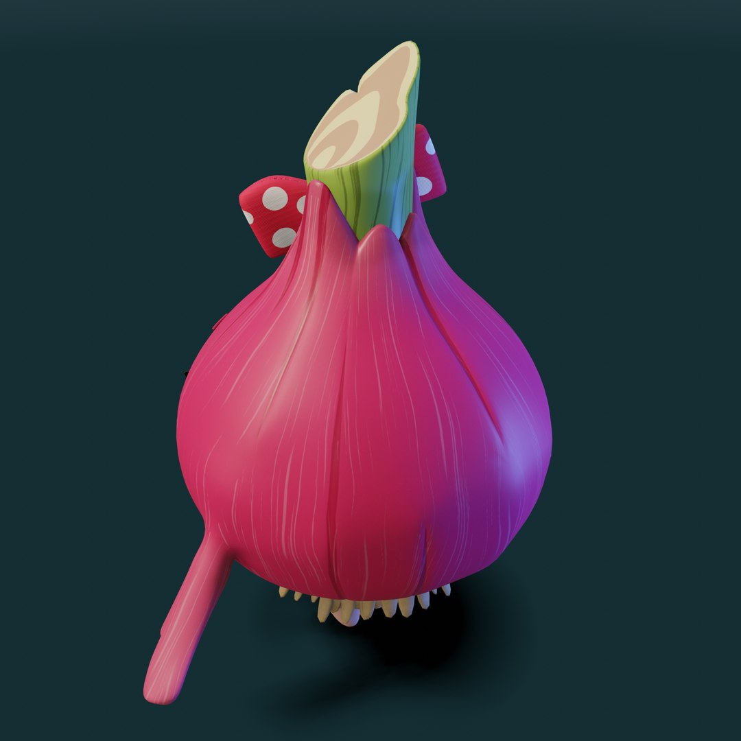 3D Red Onion 3D Character - TurboSquid 2202677