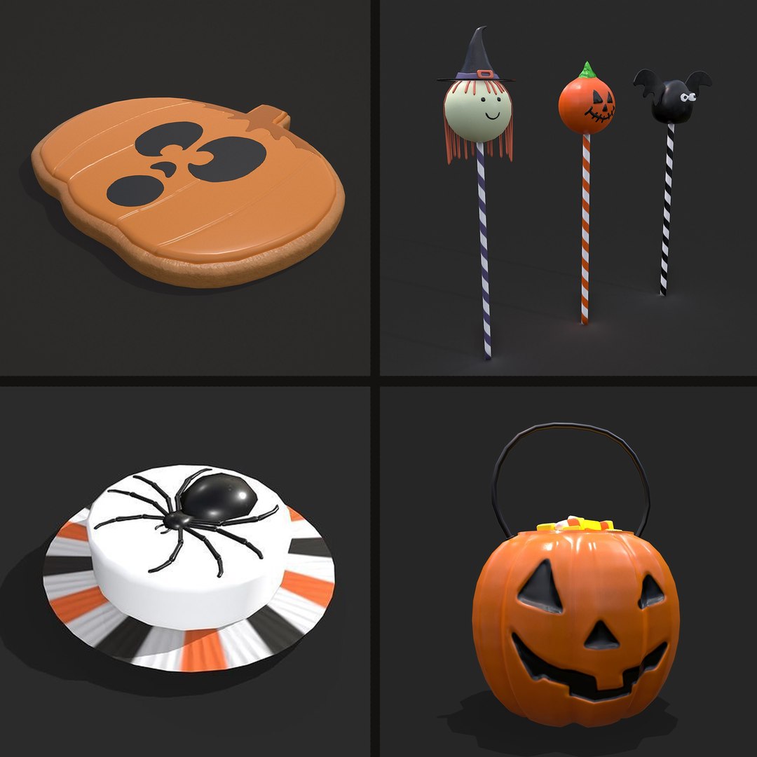 Halloween Prop Mix Two 3D Model - TurboSquid 2036094