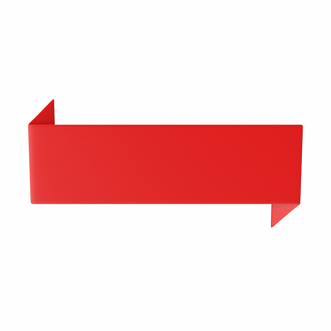 3D Model Red Ribbon Label - TurboSquid 2096185