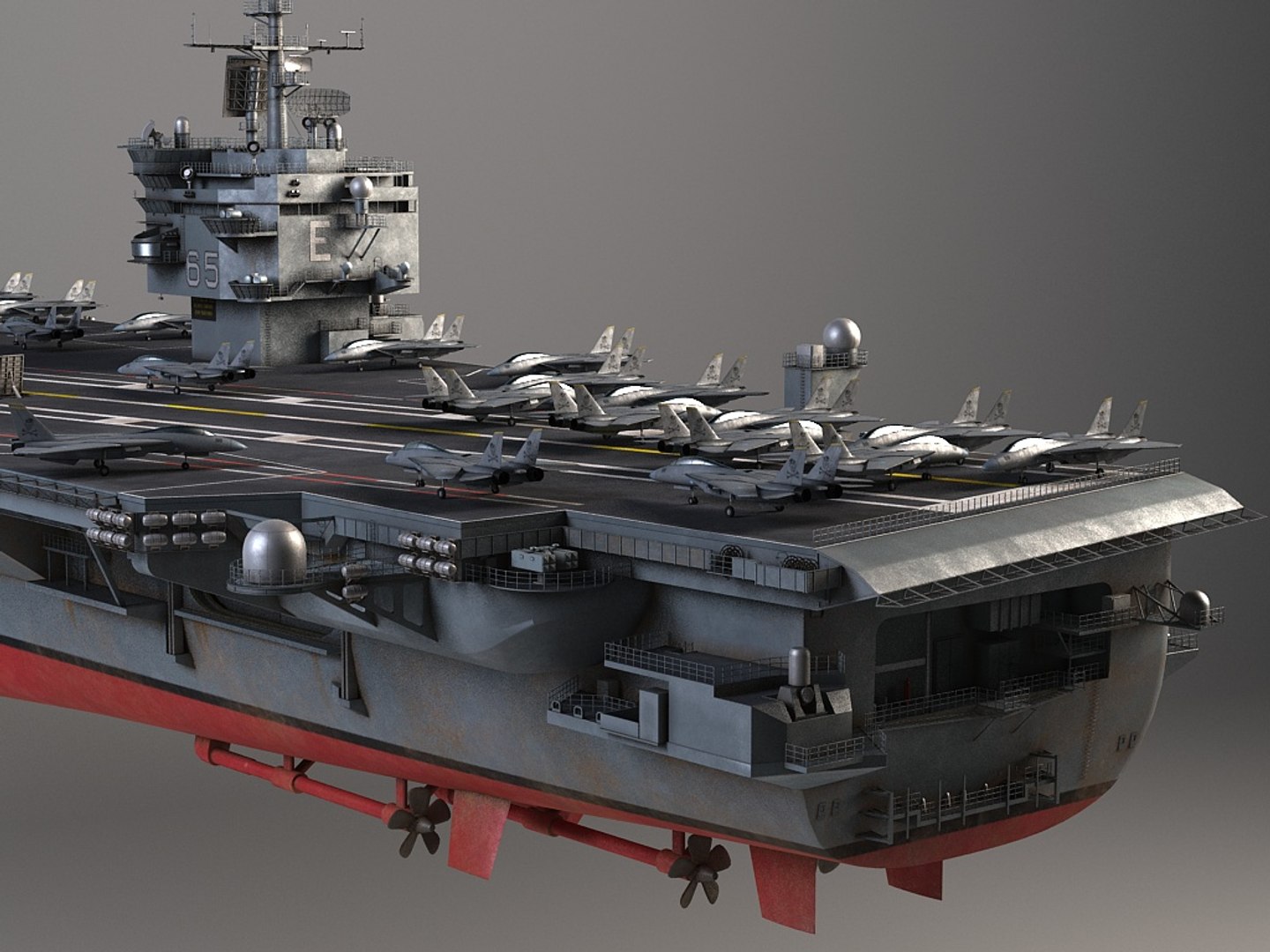 3d Model Carrier Uss Enterprise