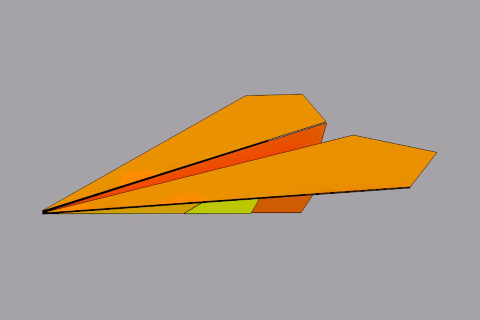 Origami Airplane 3D Model - TurboSquid 1573309