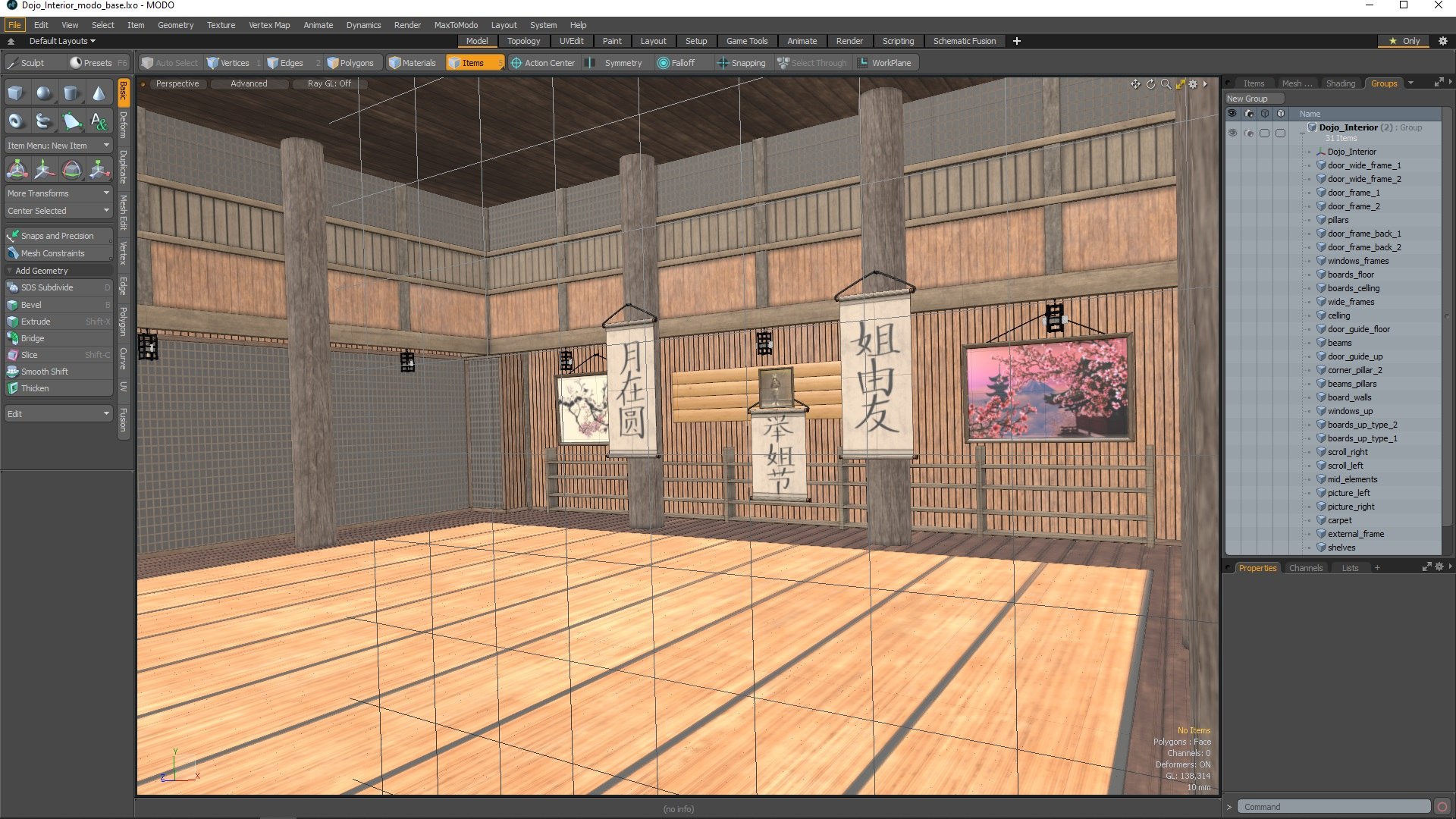 Dojo Interior 3D - TurboSquid 2273071
